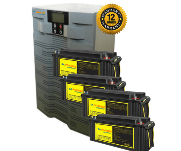 3.5 KVA 48V Inverter + 4x200AH VRLA Battery - SA Inverter Solutions